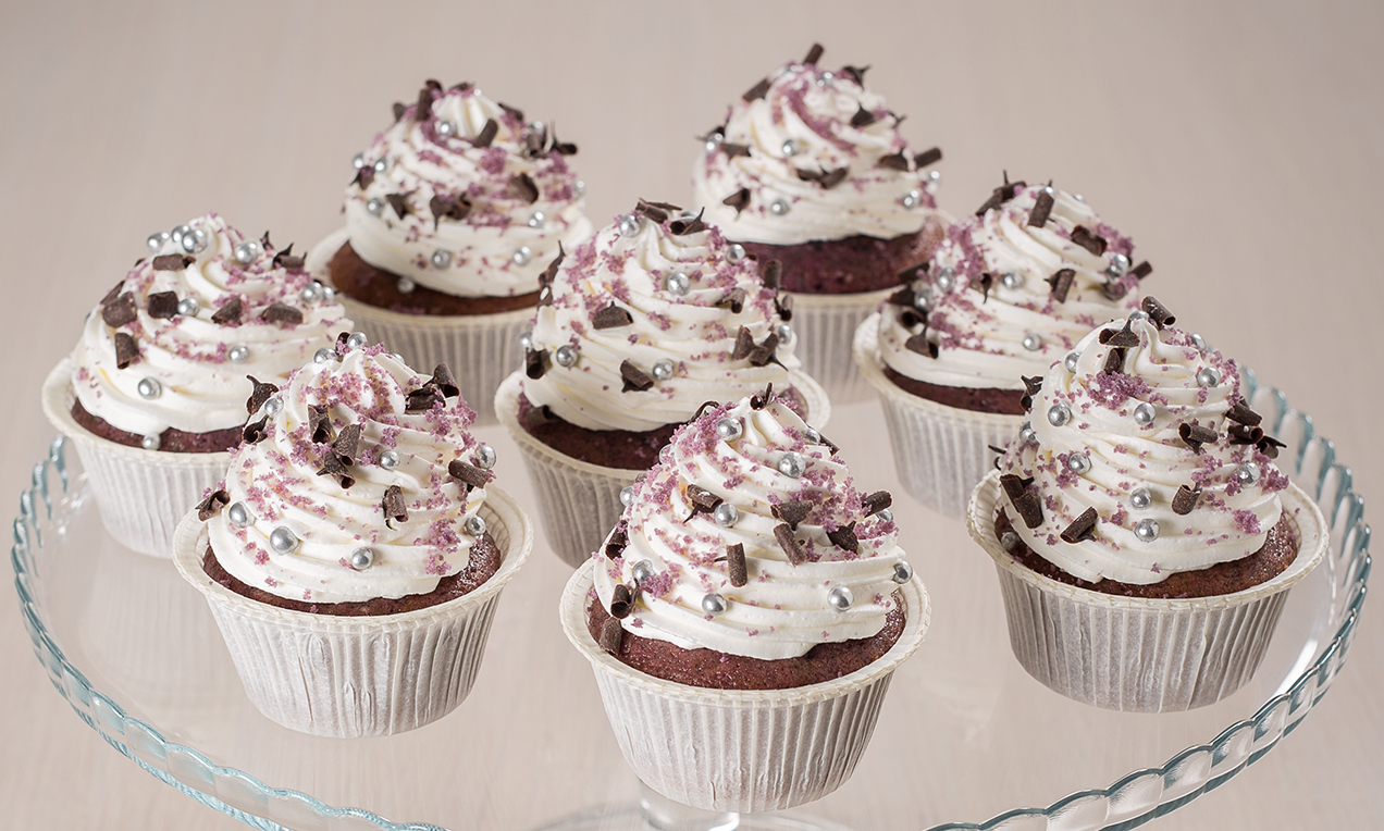 Ricetta Violet velvet cupcake | Paneangeli
