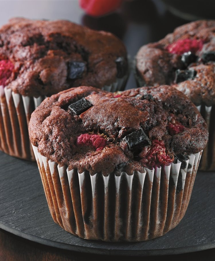 Double Chocolate and Raspberry Muffins Recipe | Dr. Oetker