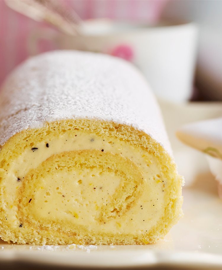 Vanilje-citroncreme roulade Opskrift | Dr. Oetker